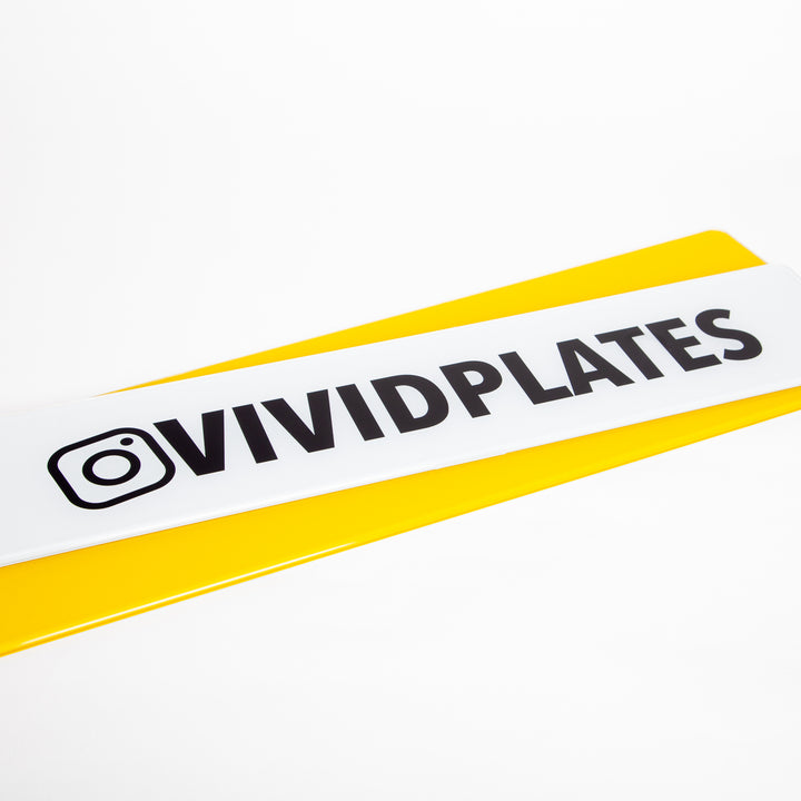 Front License Plate Road Legal Show Plates – Front & Rear Standard 2D ...